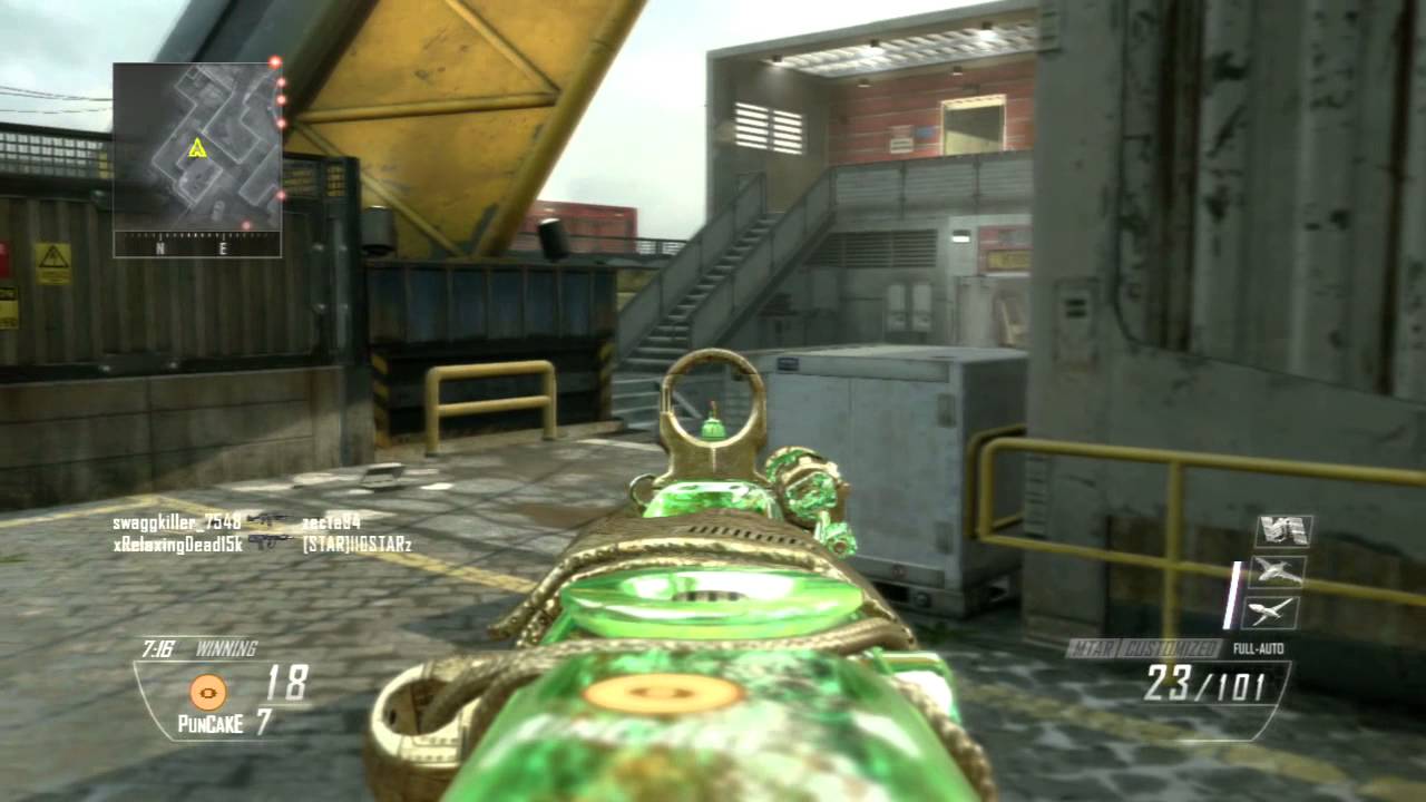Black Ops 2: MTAR Nuked Out on Cargo w/ Weaponized 115 Camo - YouTube