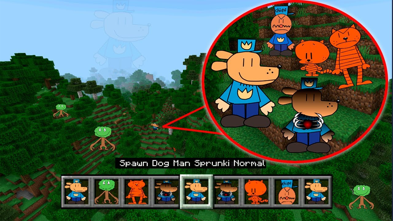I Found DOG MAN Sprunki in Minecraft - YouTube