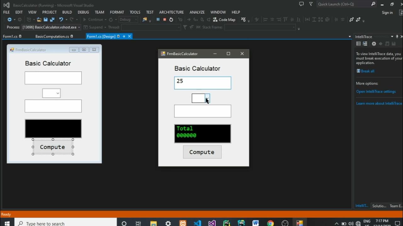 Basic Calculator | C# WinForm - YouTube