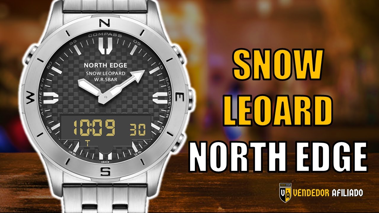 Relógio Masculino Snow Leopard North Edge | Conheça estilo Aviador ...