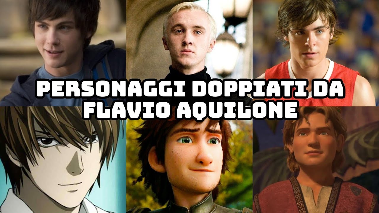 Personaggi Doppiati da FLAVIO AQUILONE - YouTube