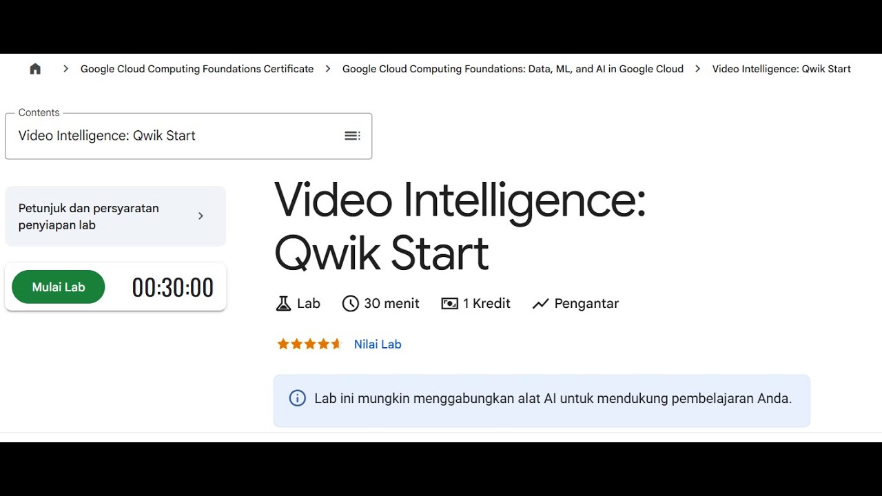 Lab 8 - Video Intelligence: Qwik Start | 04 Google Cloud Computing Foundations - YouTube