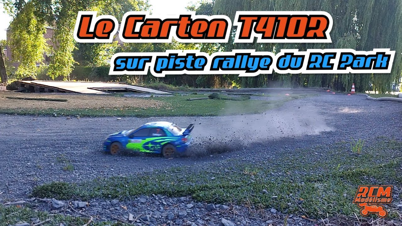 Le Carten T410R sur piste rallye du RC Park - YouTube