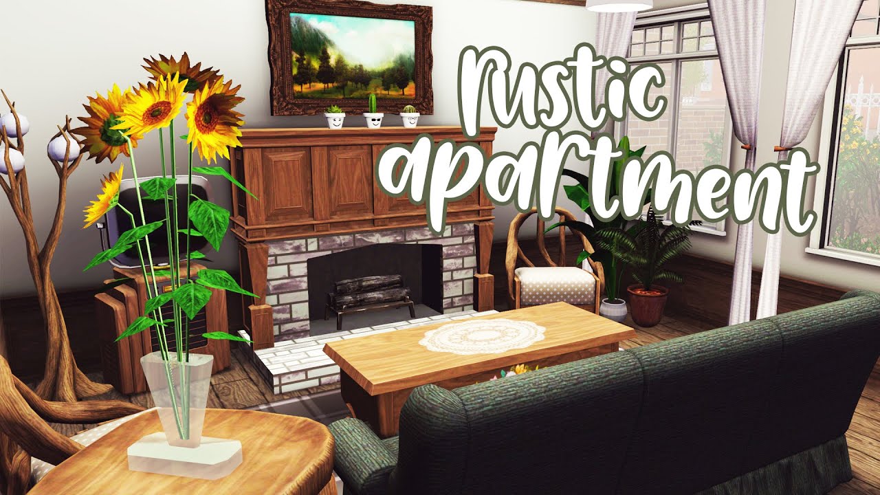 rustic basement apartment renovation | the sims 3 speed build - YouTube