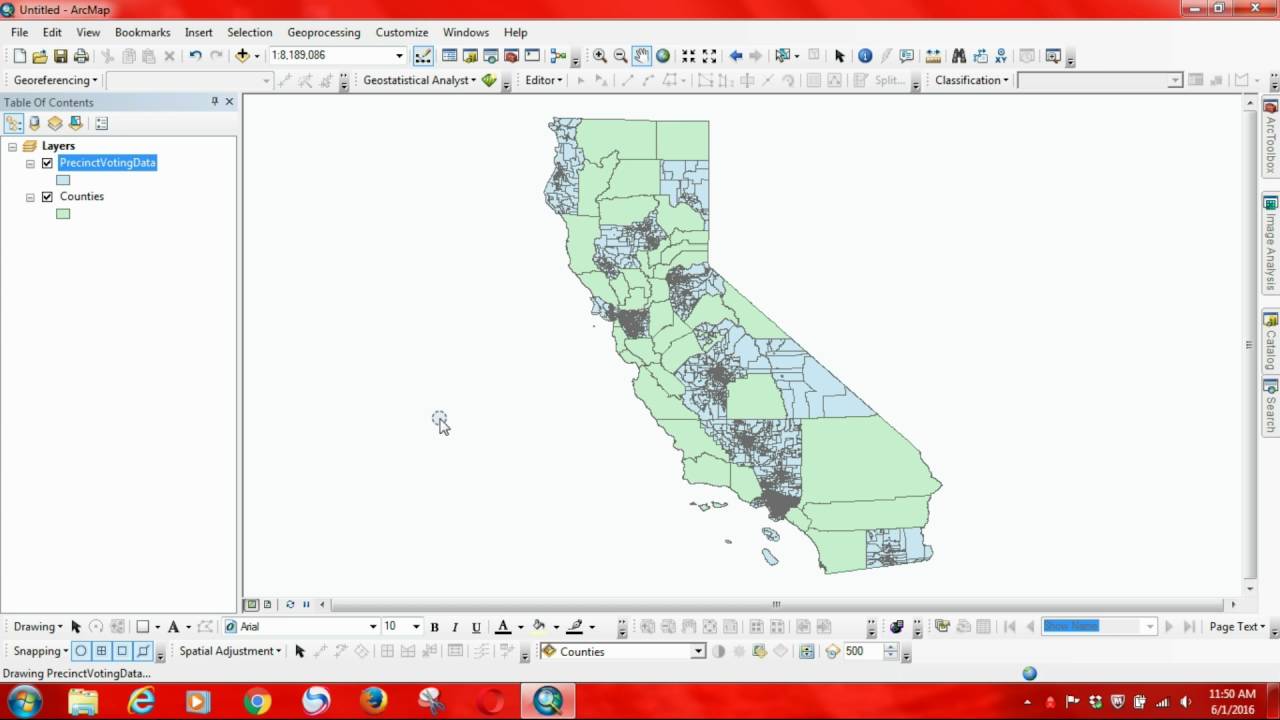 How To Use Spatial Join In Arcgis Polygon To Polygon Youtube