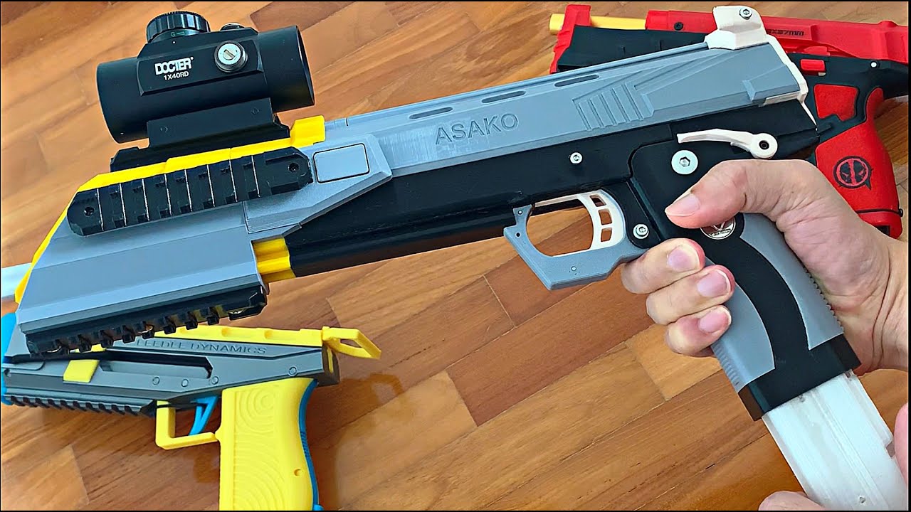 An EPIC 3D-printed (Torrent/ Foxbat size) Blaster! - YouTube