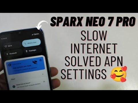 Sparx Neo 7 Pro Internet Not Work Fix Internet Problem APN - YouTube