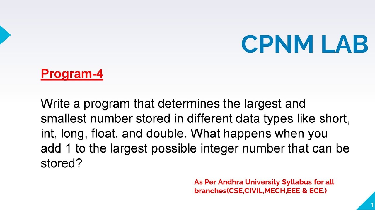 Find Largest And The Smallest Number Cprogramming Cprogrammingforbeginners Cprogrammingtutorial