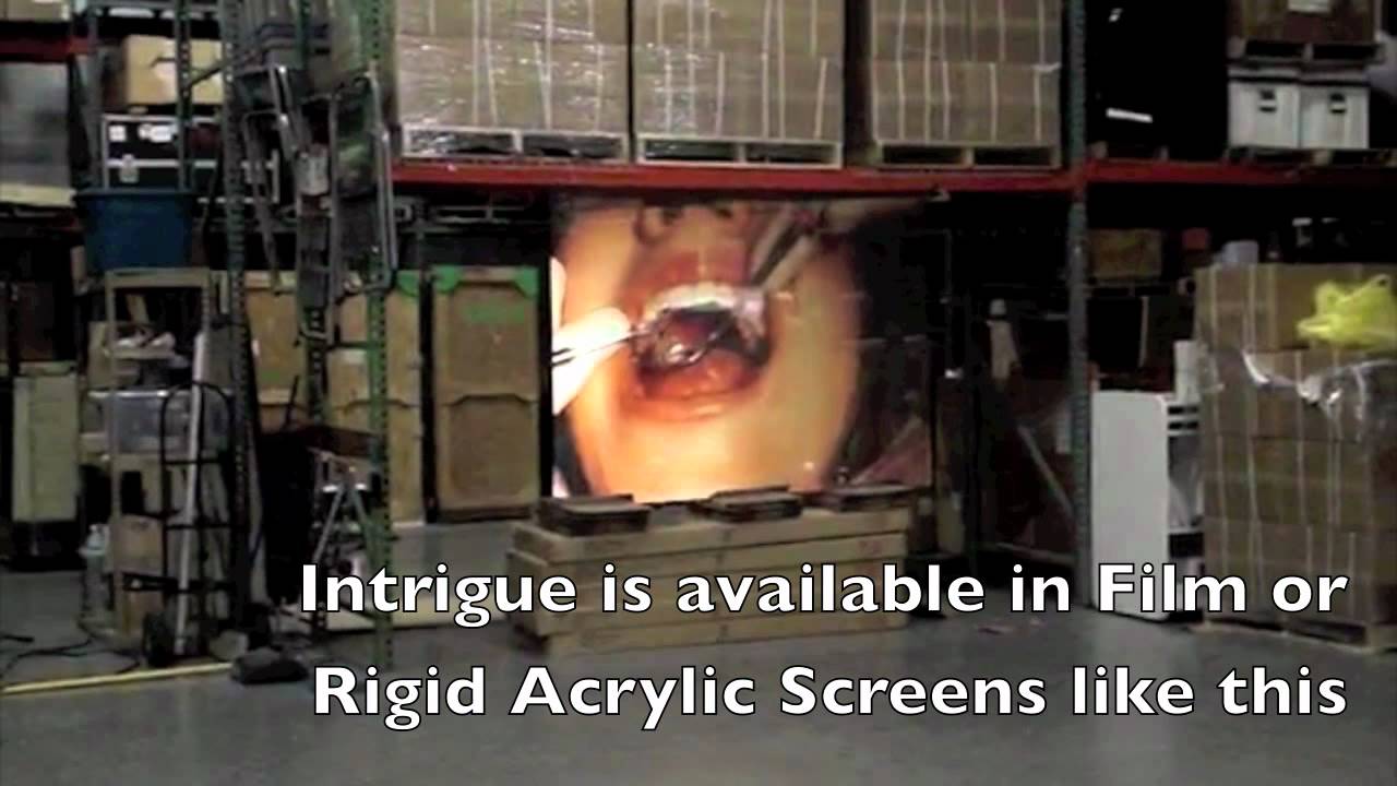 Holographic Projection Screen, Transparent Projection Scree - YouTube