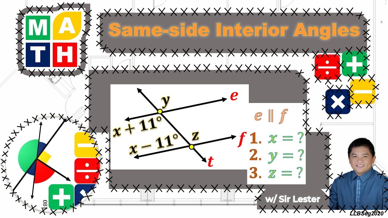 Solving Measurements of Same-Side Interior Angles Formed by a ...