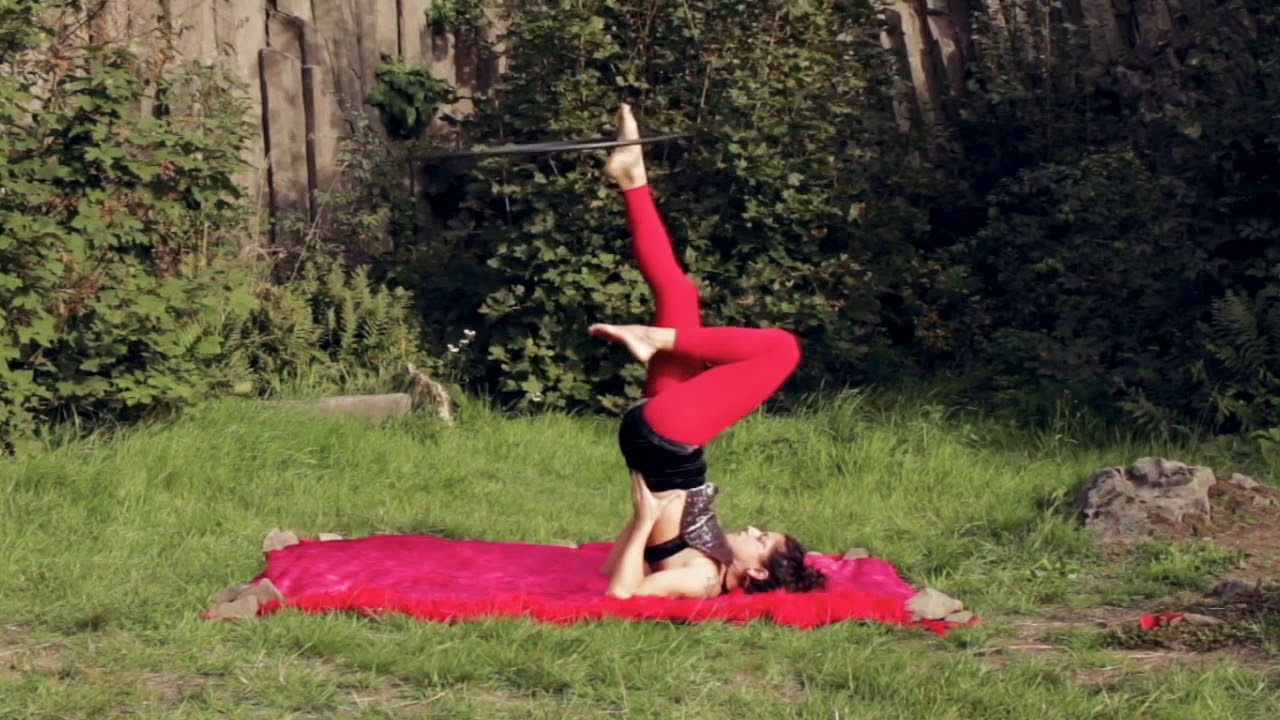 Color Red, hula hooping connecting with earth! - YouTube