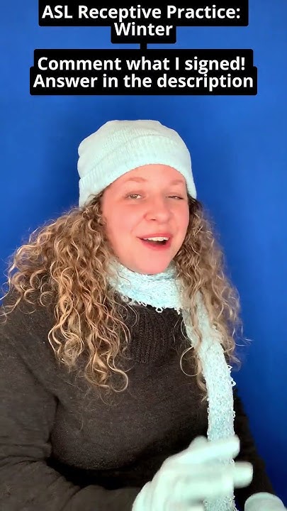 ASL Receptive Practice: Winter - YouTube