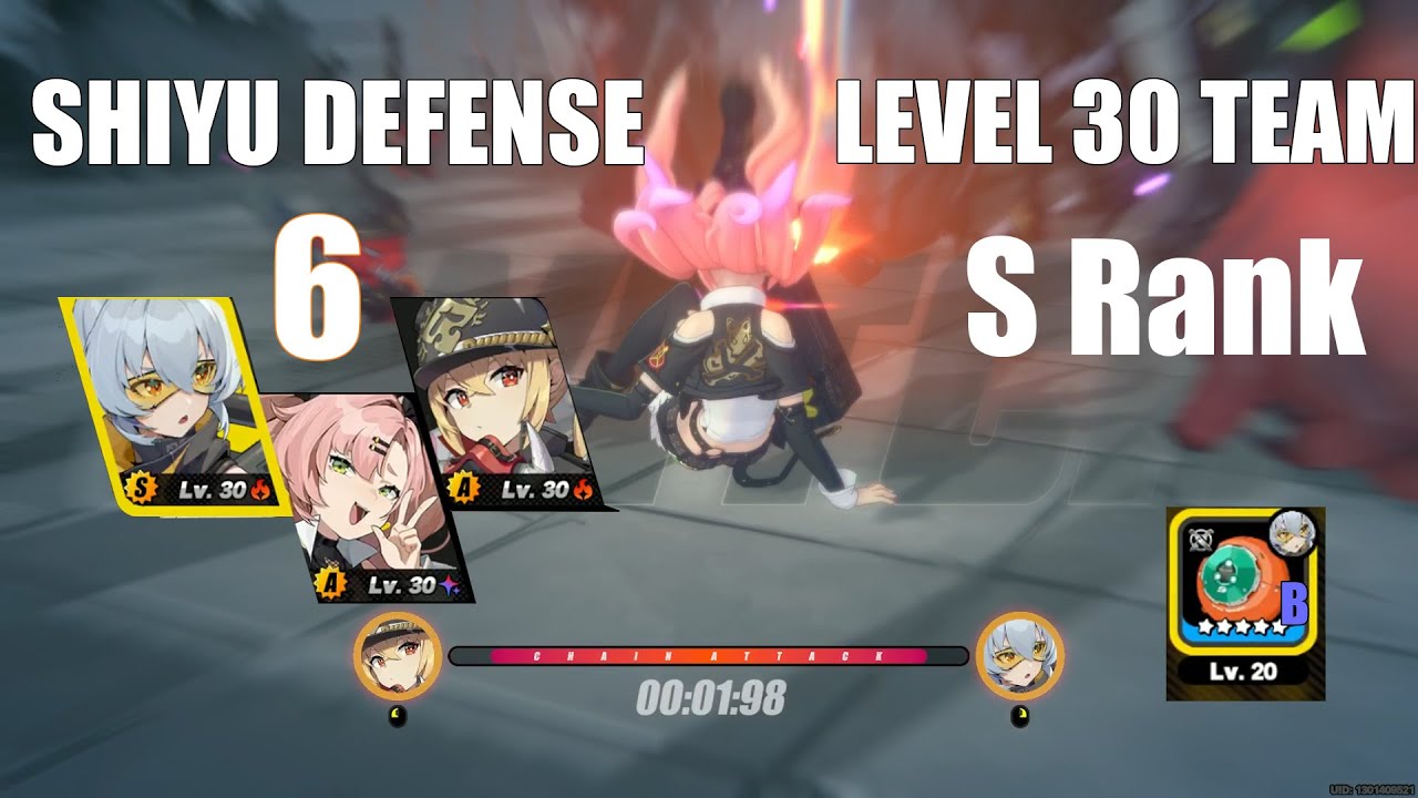 ZZZ - Shiyu Defense 6 - Level 30 Soldier 11 Team | S RANK - YouTube