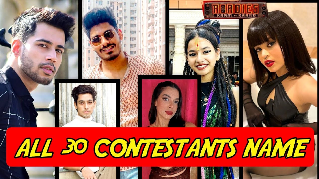 ALL 30 CONTESTANTS CONFIRMED NAMES |ROADIES SEASON 19 FULL CONTESTANTS ...