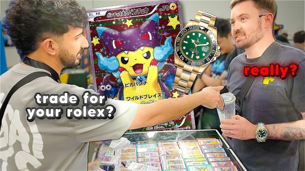 Trading Pokemon cards for a Rolex?! | Pokemon Vendor POV - YouTube