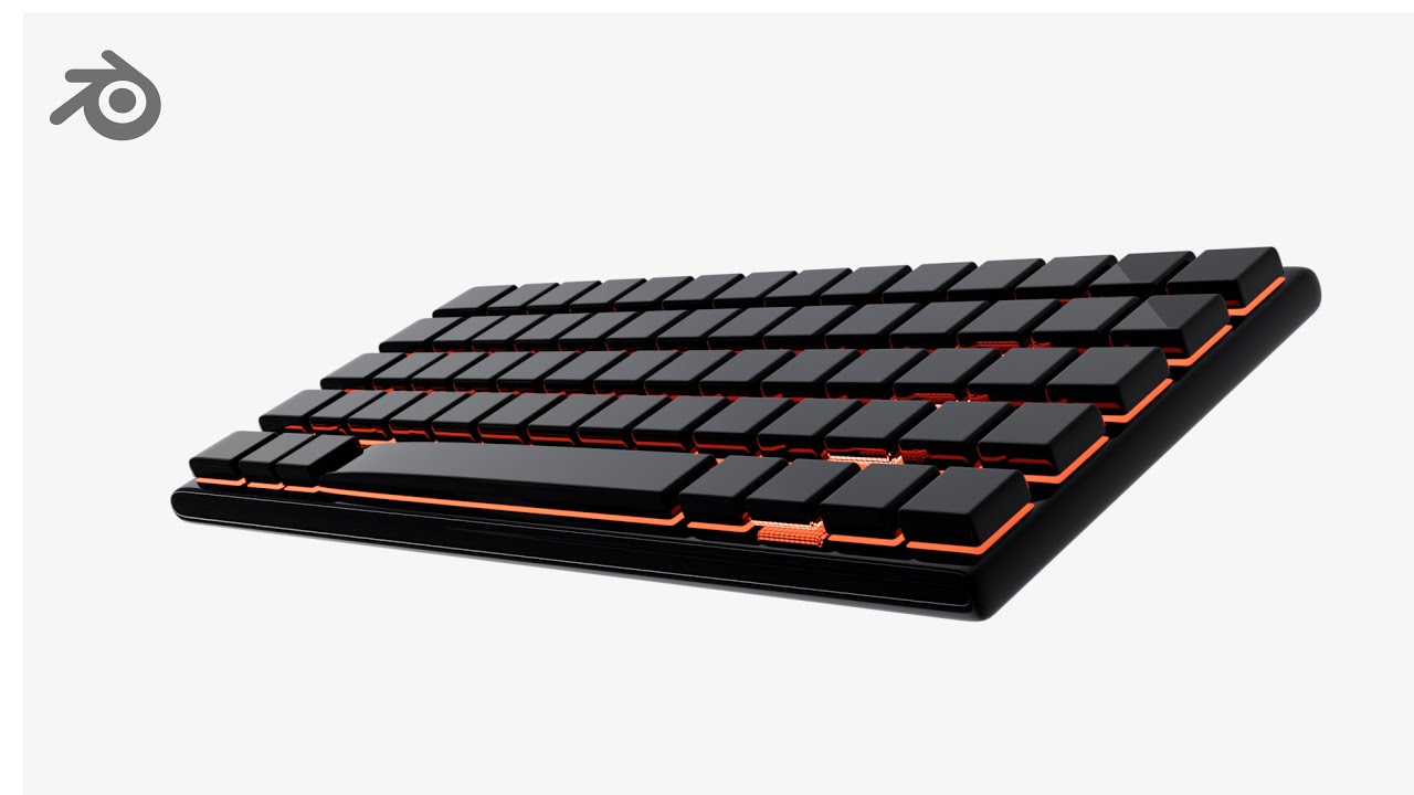 How to Model a Keyboard Easily in Blender 3D - YouTube