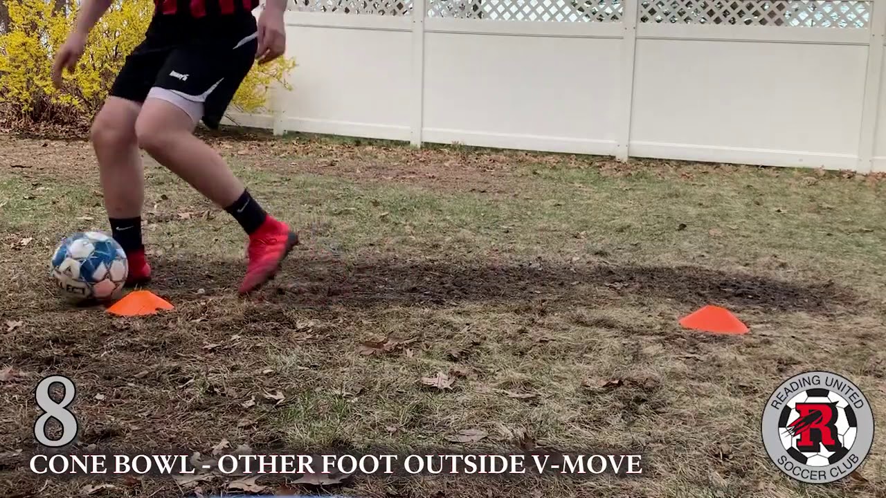 Foot Skills with Cones Skill Drills 1 12 - YouTube