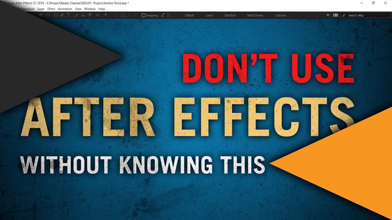 Don t Use AFTER EFFECTS Without Knowing This Tutorial Beginners Tip 001 YouTube Don t Use AFTER EFFECTS Without Knowing This Tutorial Beginners Tip 001 YouTube