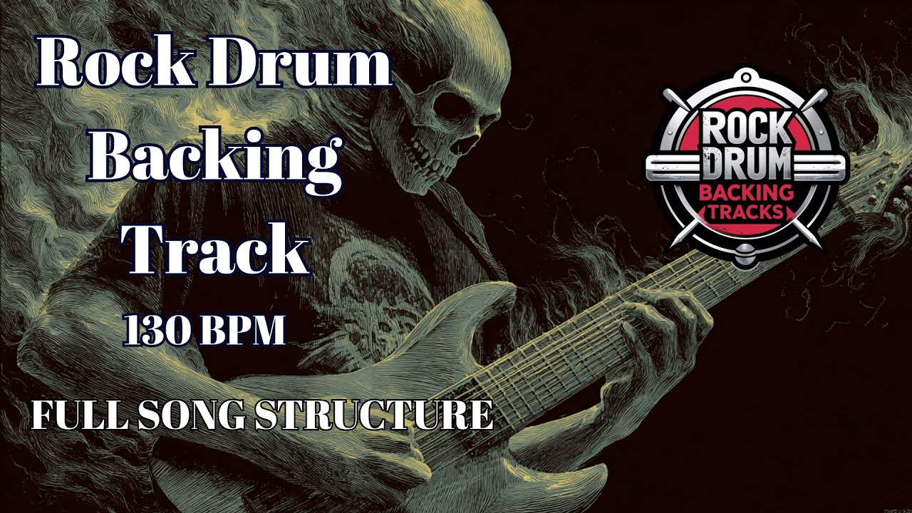 130 BPM Rock Drum Backing Track – Energetic Mid-Tempo Drive - YouTube