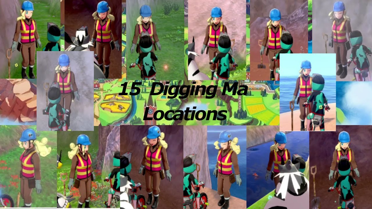 All 15 Digging Ma Locations in the Isle of Armor - YouTube