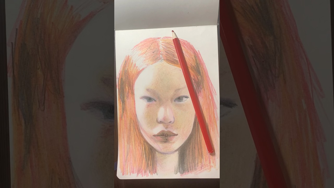 Drawing process 🤩 #art #drawing #sketch #portrait #drawingprocess # ...