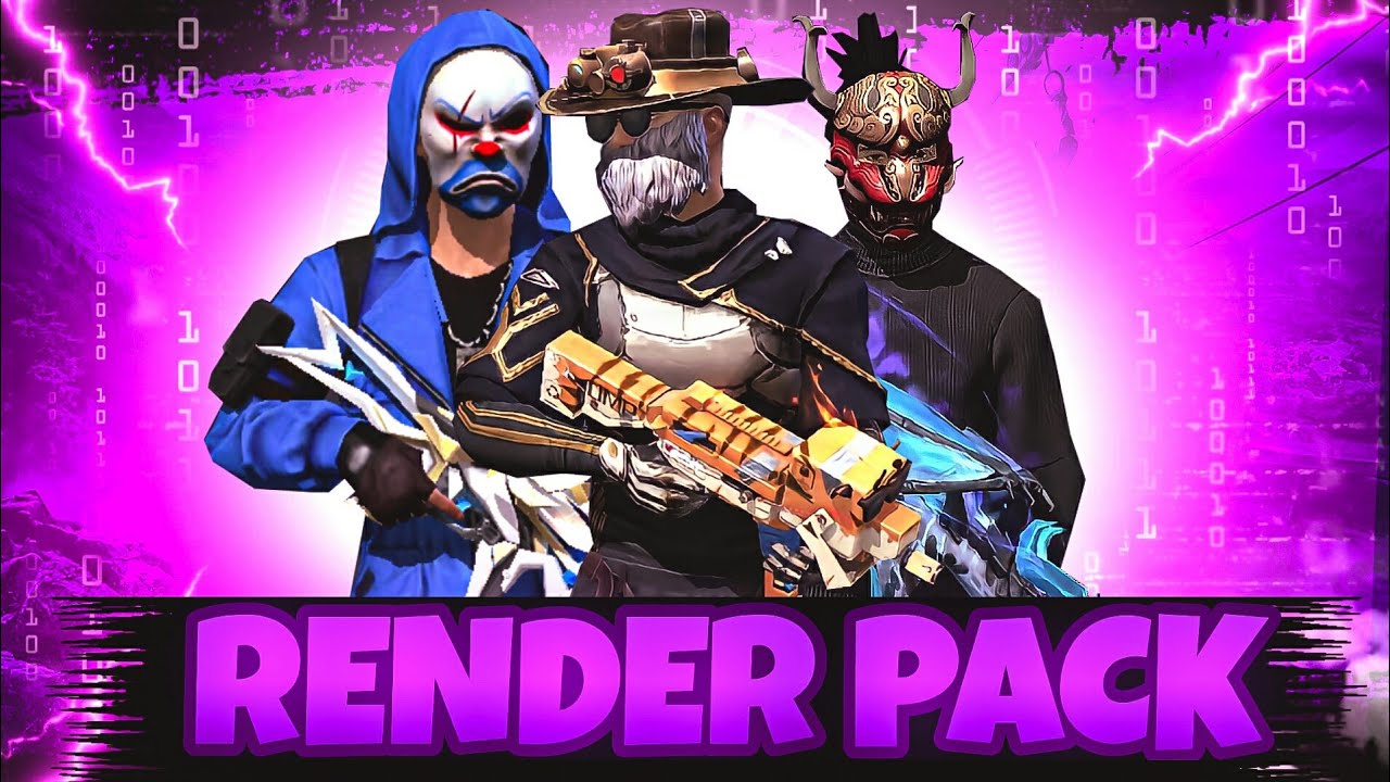 Render Pack Of Free Fire | BUNNY GFX - YouTube