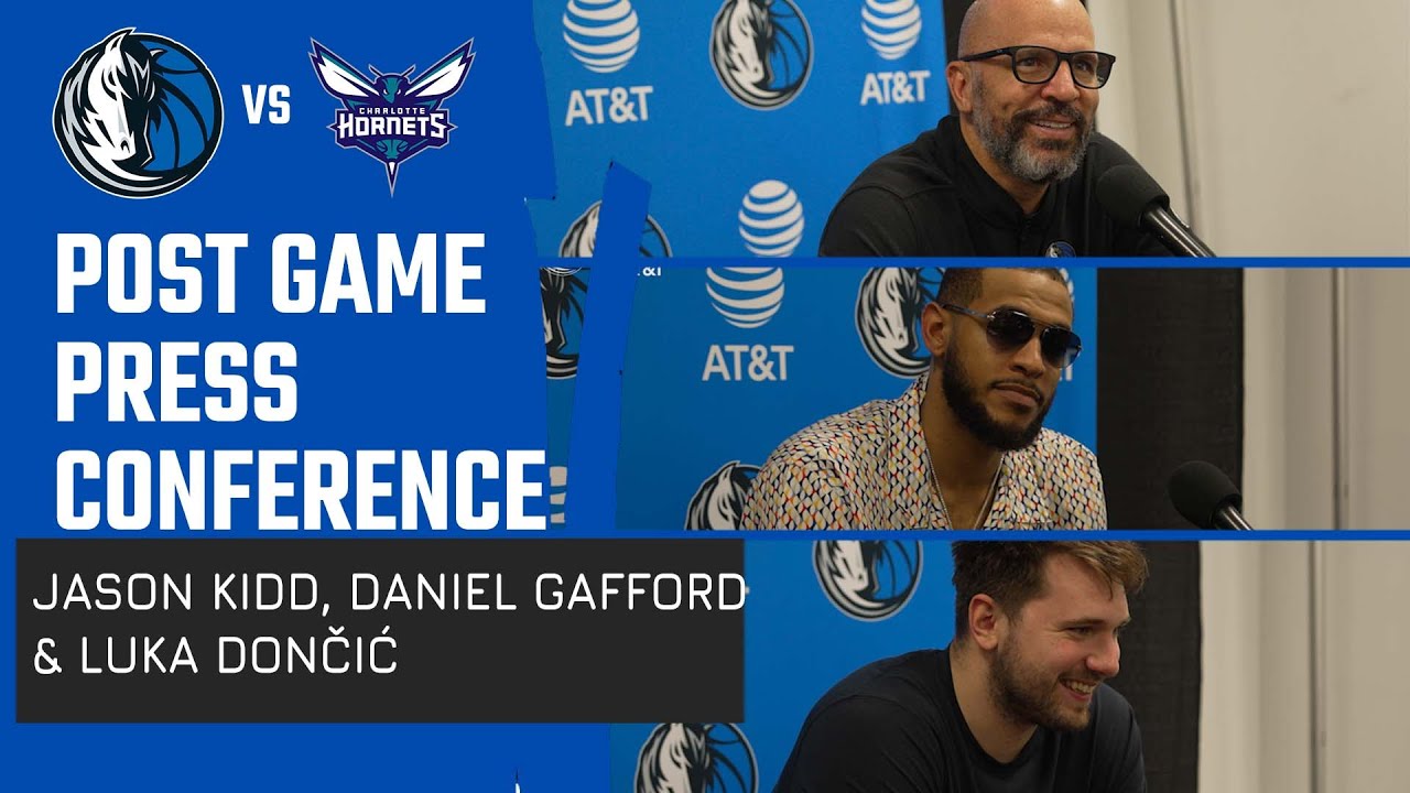 Jason Kidd, Daniel Gafford, Luka Dončić | Press Conference @CHA | 04/09 ...