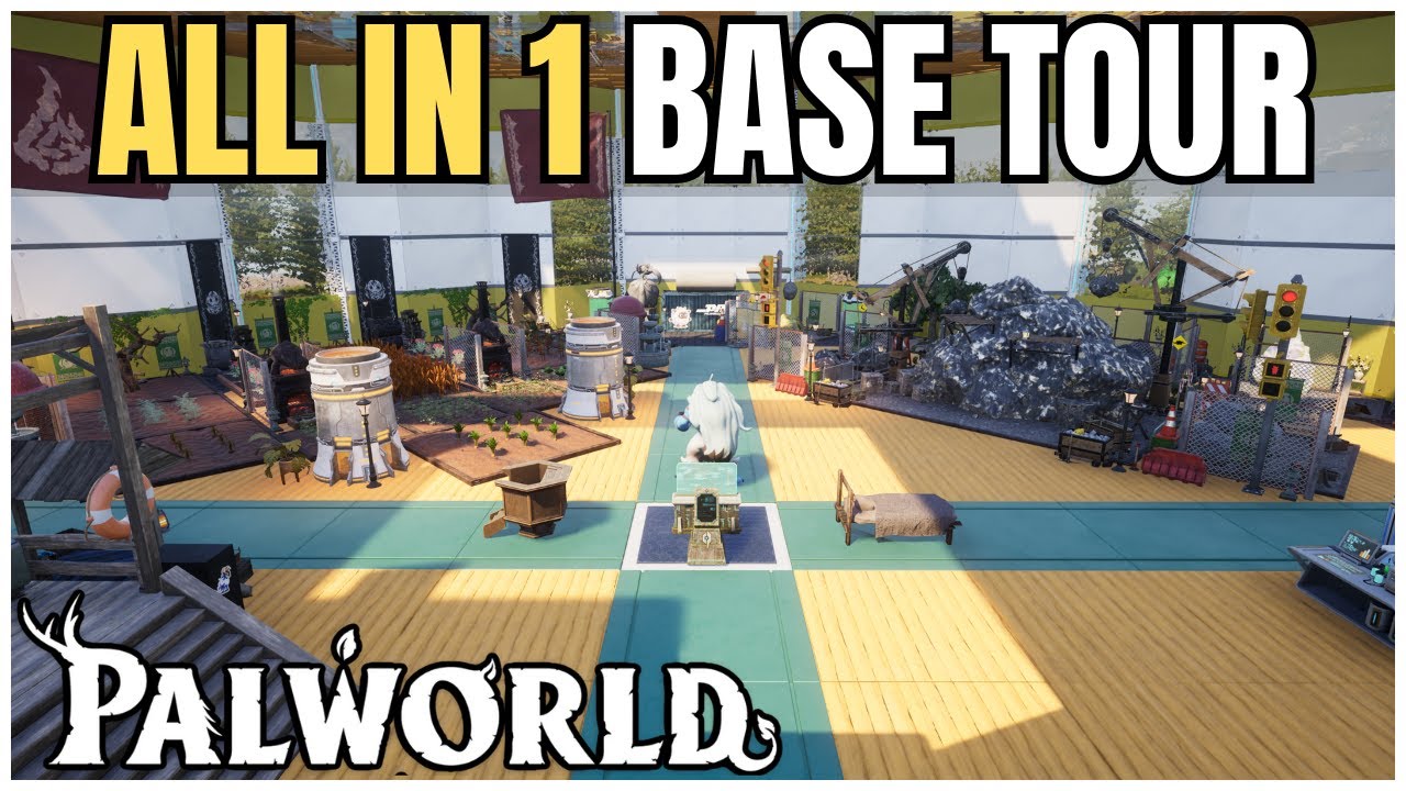 Palworld Mega Base Build! The Ultimate All In One Base Tour - YouTube