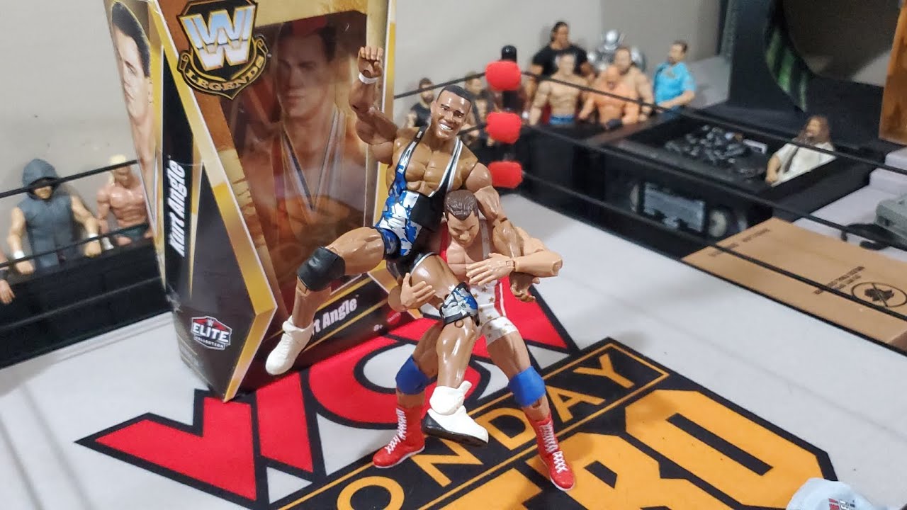 WWE Elite Legend Series 24 Kurt Angle Action Figure Review - YouTube