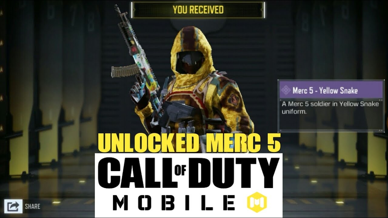 *NEW* UNLOCKING MERC 5 CHARACTER in COD Mobile Season 3 - YouTube