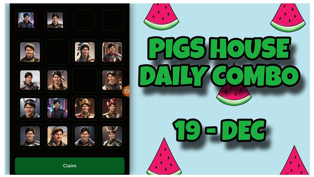 Pigs House Bot Daily Combo 19 December 2024 | Today Pigs House Bot Intelligent investment | AGP ...