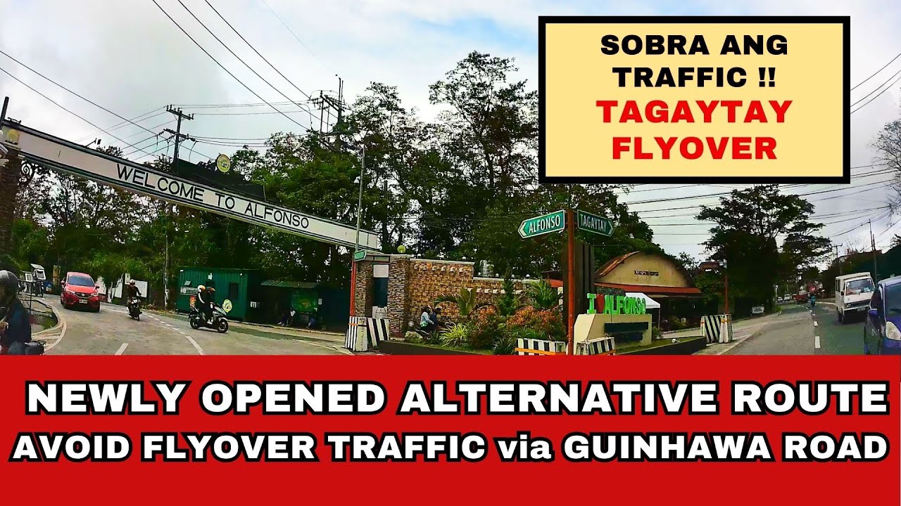 NEWLY OPENED Alternative route to Avoid Tagaytay Flyover Traffic - YouTube