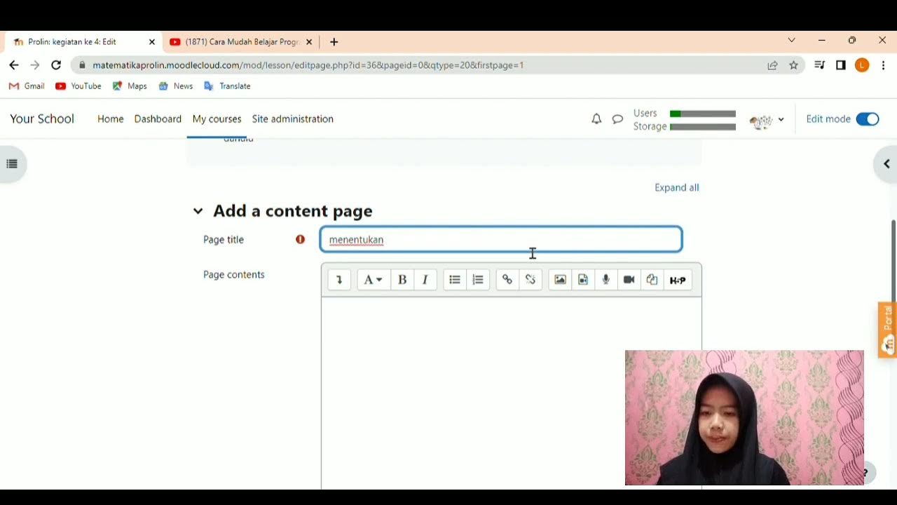 Tutorial Moodle: Cara Menggunakan Fitur Lesson di Moodle - YouTube