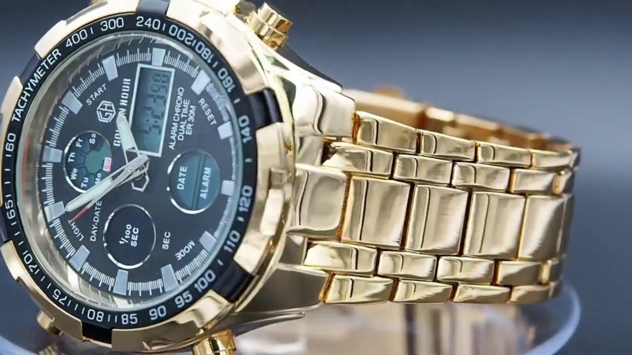 RELOJ GOLDEN HOUR GH-108 - YouTube