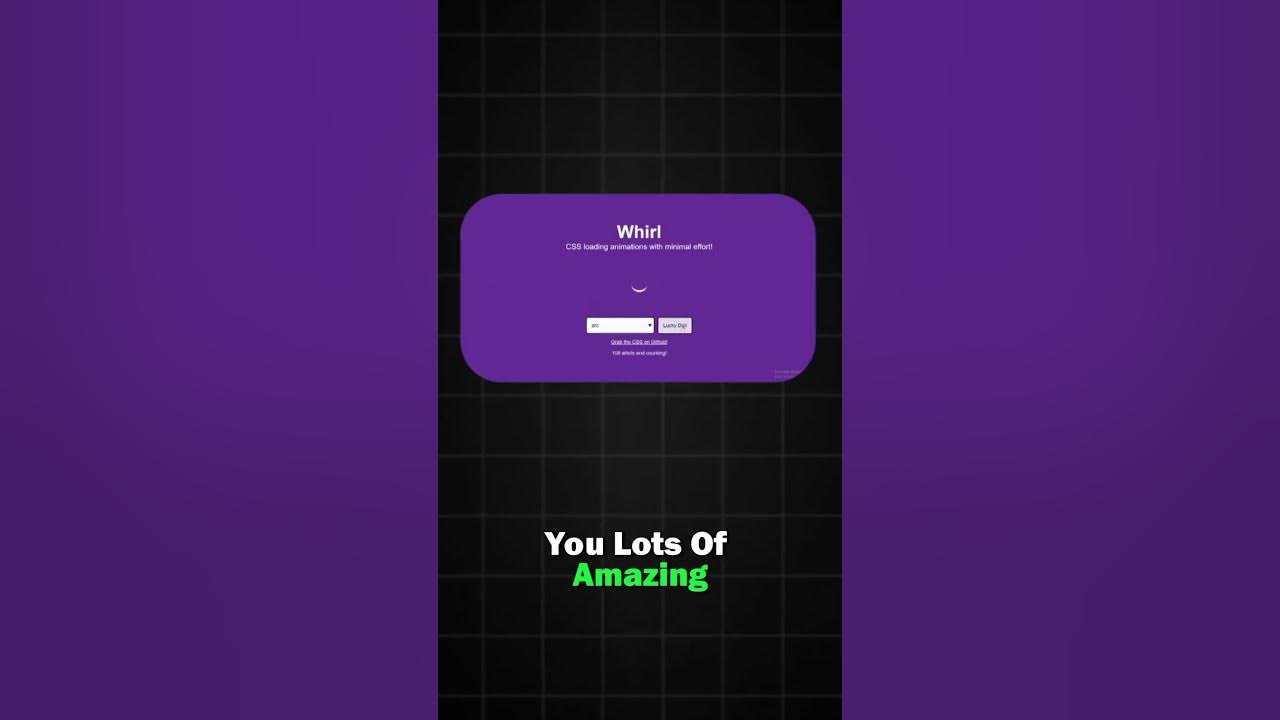 Html And Css Loader Download Readymade Loader Html And Css Coding Htmlcssjavascript Youtube