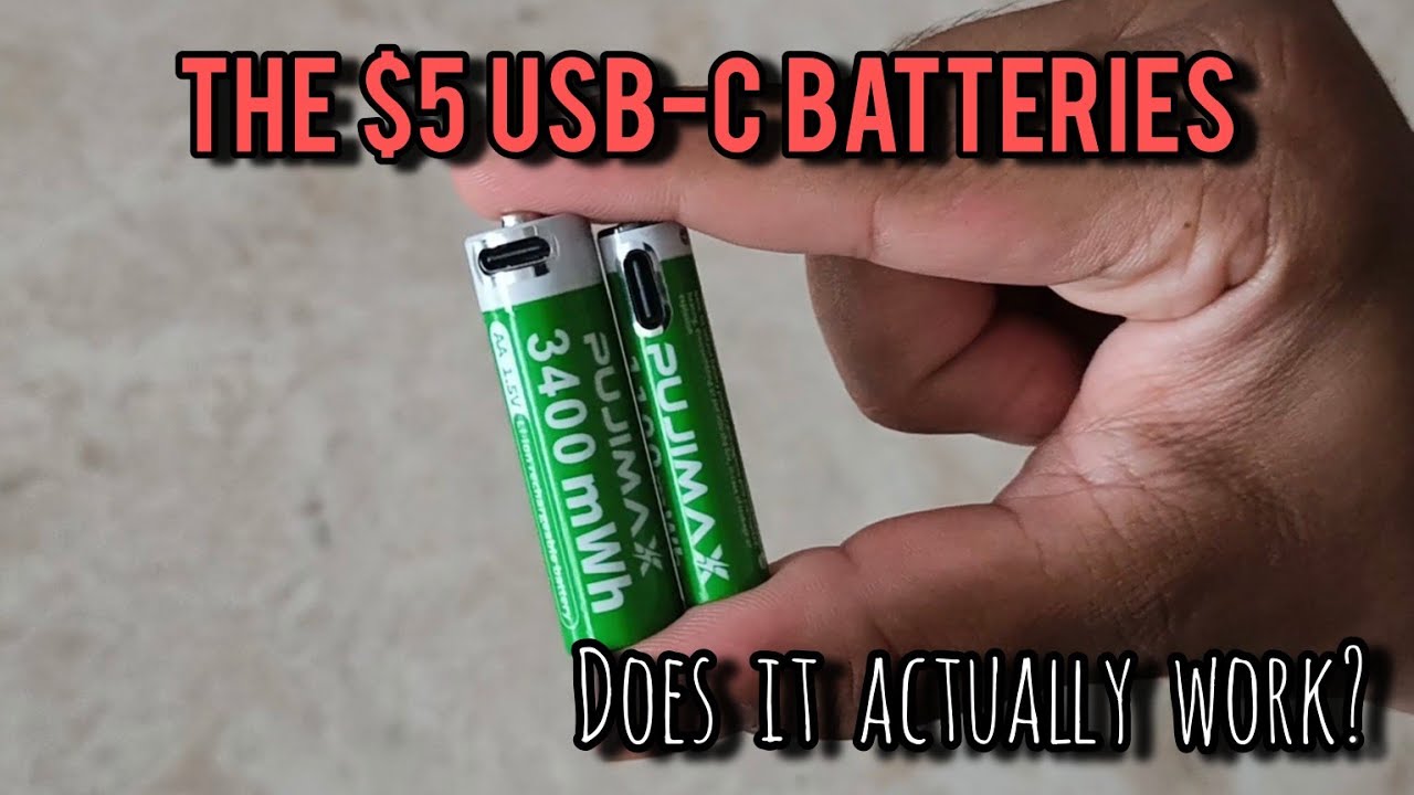 A USB-C Port AA and AAA Rechargeable Battery Cells | The Future Of ...