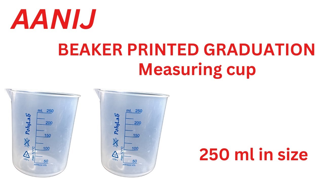 Measuring beaker Printed Graduation 250 ml | measuring cup 250 ml ...