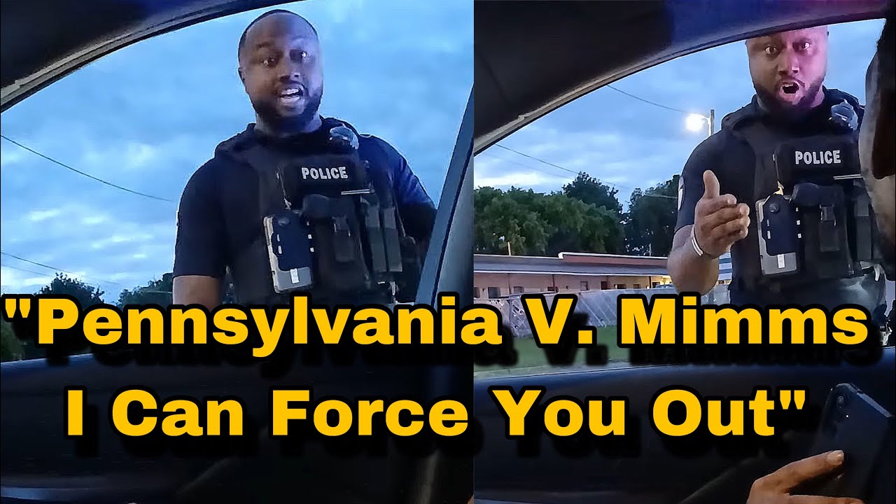 When A Cop Doesn’t Know What Pennsylvania V. Mimms Means - YouTube