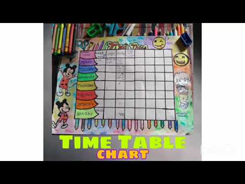 school time table design, beautiful time table chart - YouTube