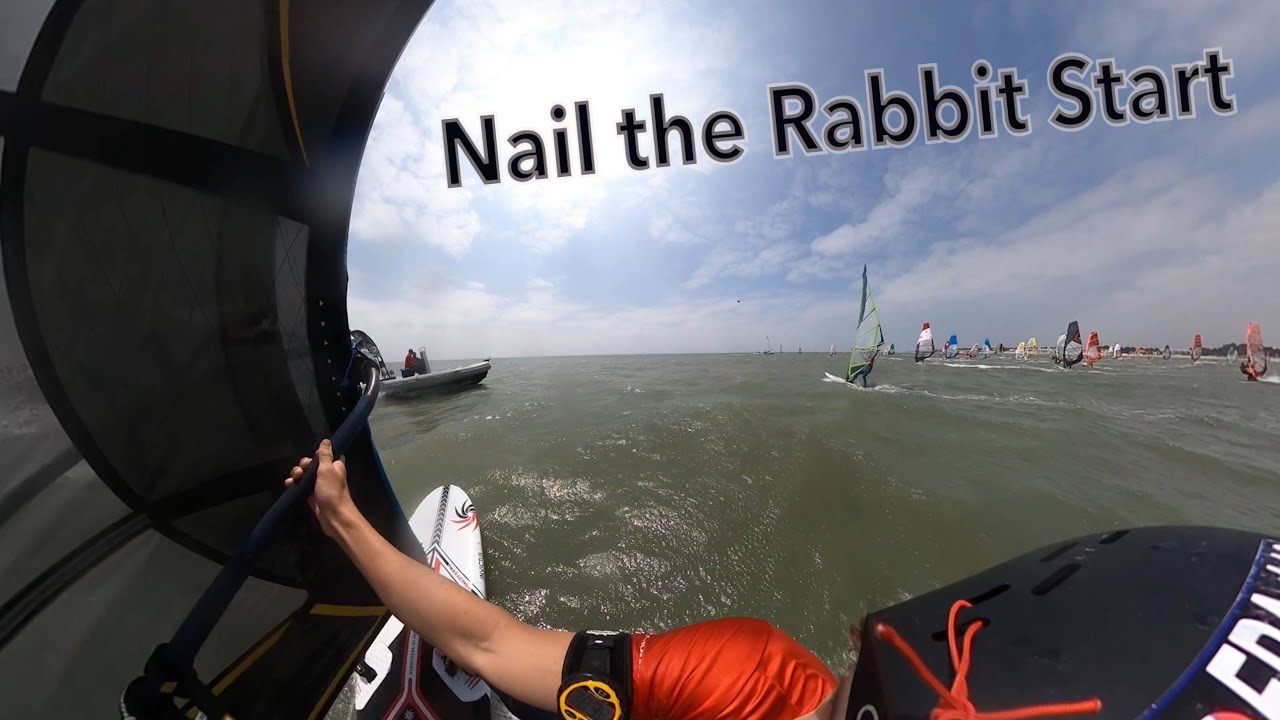 Windsurf Long distance how to take a good rabbit start ... - YouTube