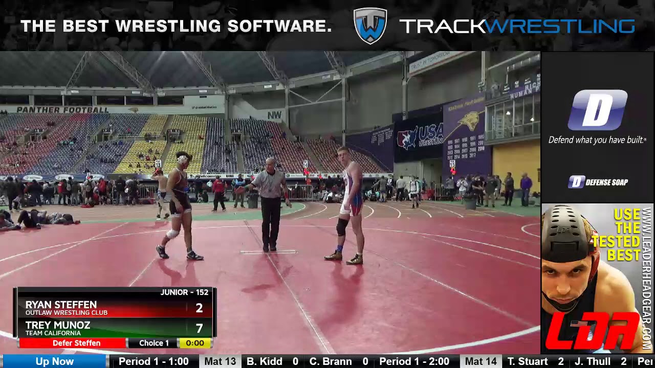 Junior 152 Ryan Steffen Outlaw Wrestling Club Vs Trey Munoz Team ...