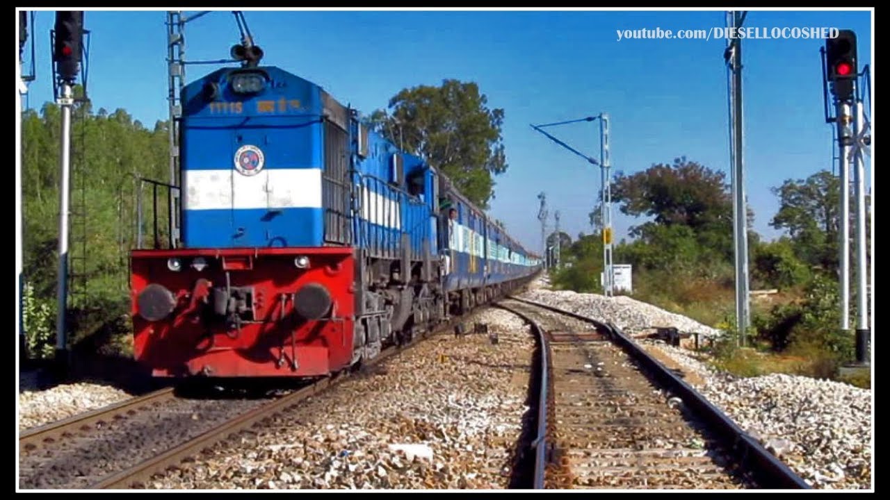 WDM 3D powered KONDAVEEDU Express | Indian Railways - YouTube
