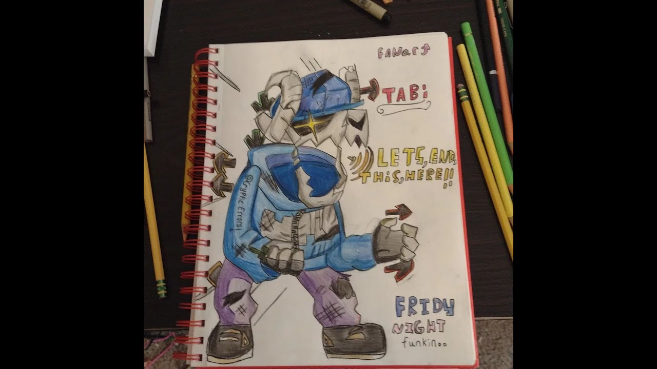 drawing Tabi from Friday Night Funkin' - YouTube