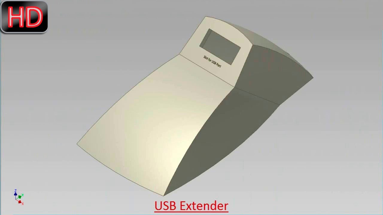 USB Extender (Video Tutorial) Autodesk Inventor - YouTube