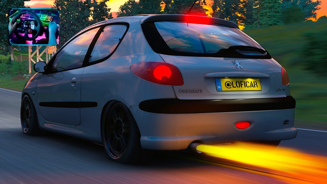 Assetto Corsa - Peugeot 206 GTI TURBO | Logitech G29 Gameplay - YouTube