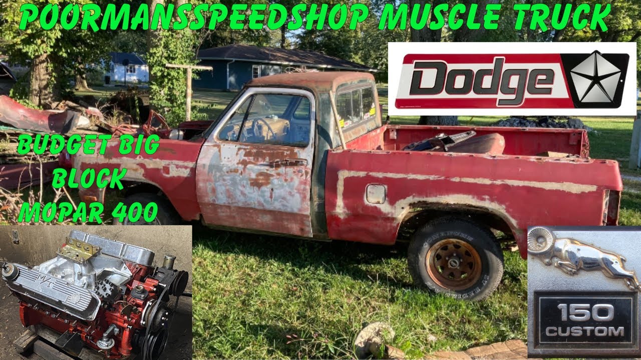 Budget big block mopar for the poor man’s speed shop muscle truck part ...