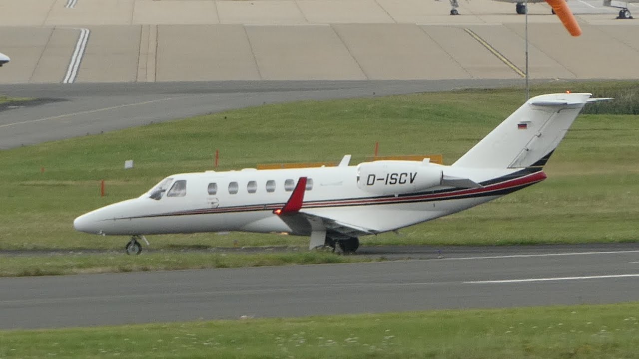 Cessna 525 D-ISCV Carrying Roma FC Owner and Chairman arrives at ...