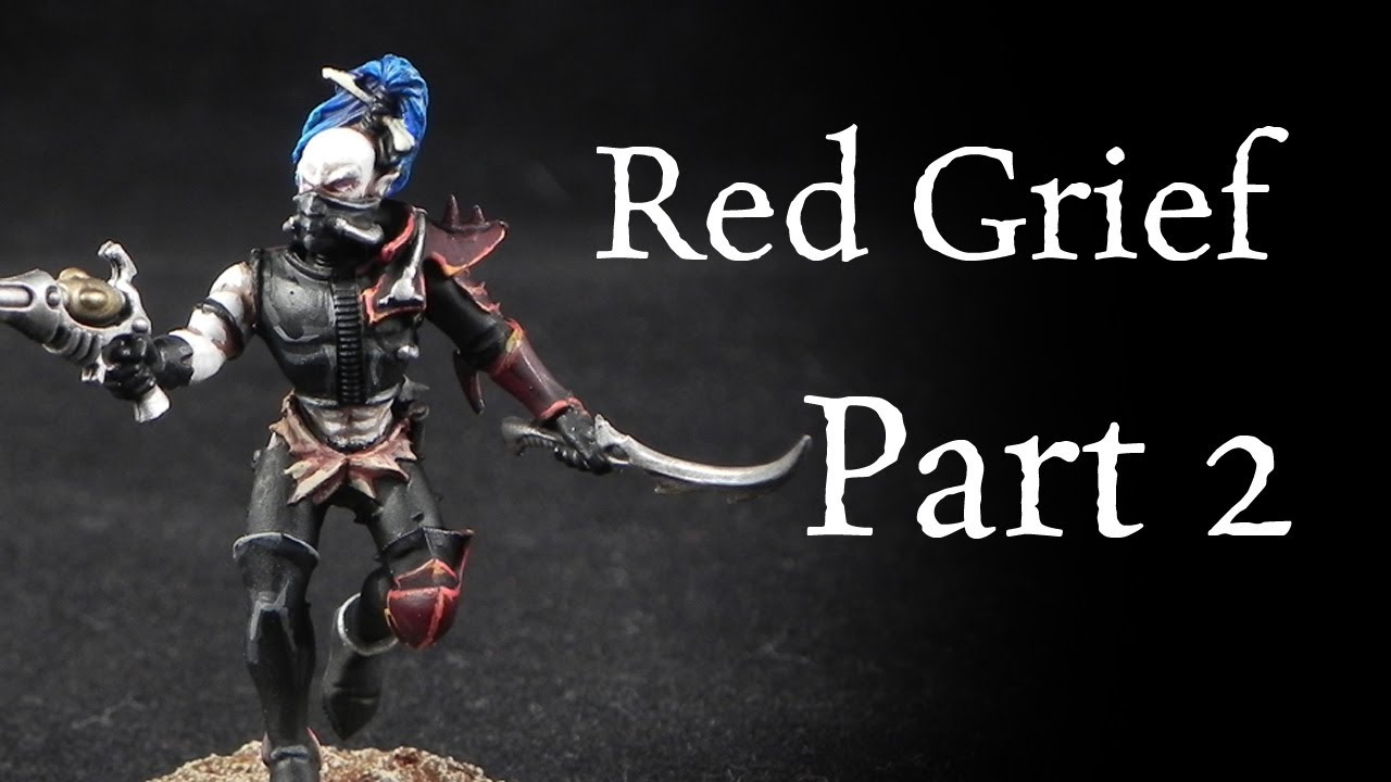 How to paint Red Grief Dark Eldar Wyches Pt. 2 - YouTube