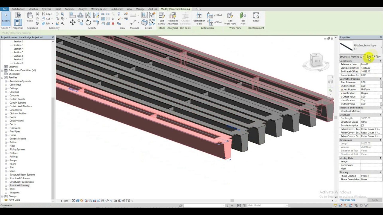 Super T Beam - Revit & Dynamo for Bridge - YouTube