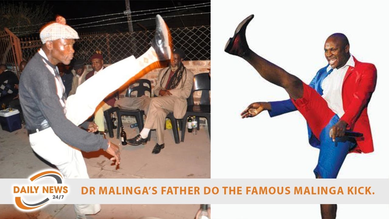 DR MALINGA’S FATHER DO THE FAMOUS MALINGA KICK. - YouTube
